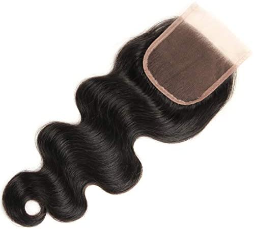 Dressmaker Brazilian Hair 4 x 4 Free Part Lace Closure Body Wave Nat CC Hair Beauty