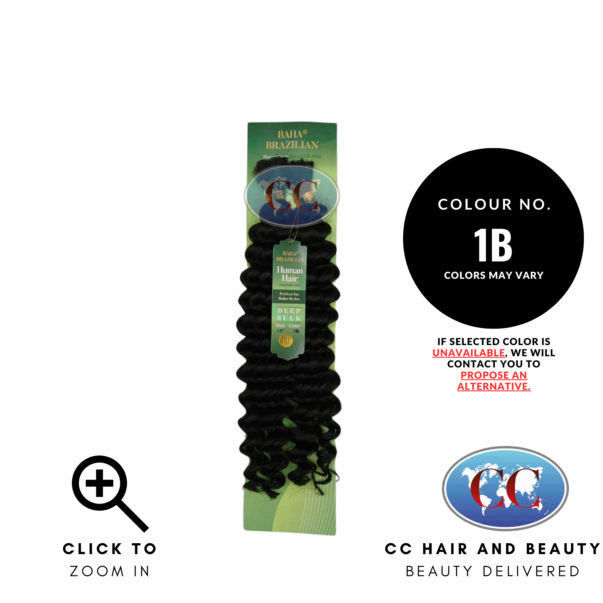 Jazzy Hair Baha Brazilian Human Hair Master Mix - Deep Bulk – CC Hair ...