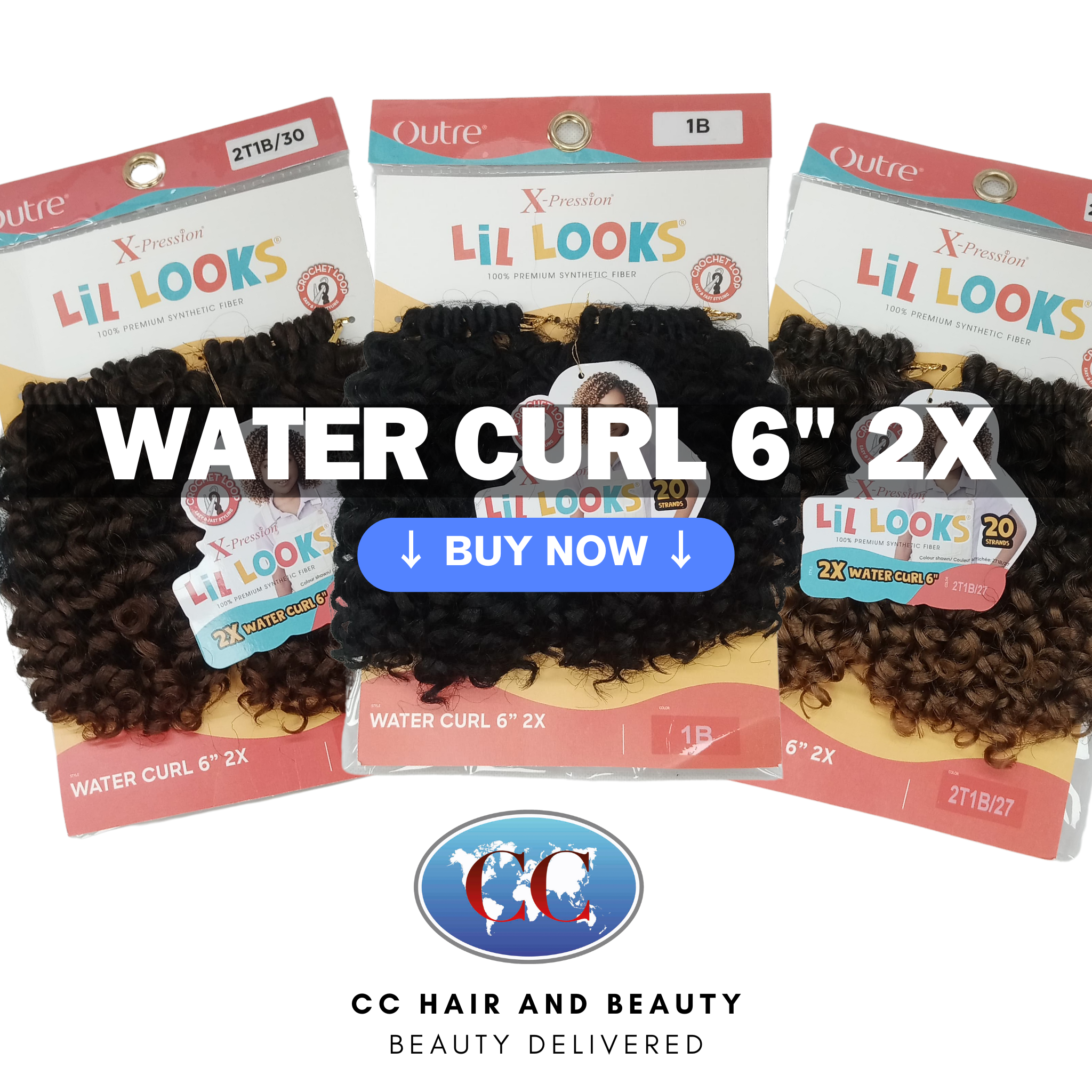 Outre X Pression Lil Looks 2x Water Curl | CC Hair & Beauty – CC Hair ...