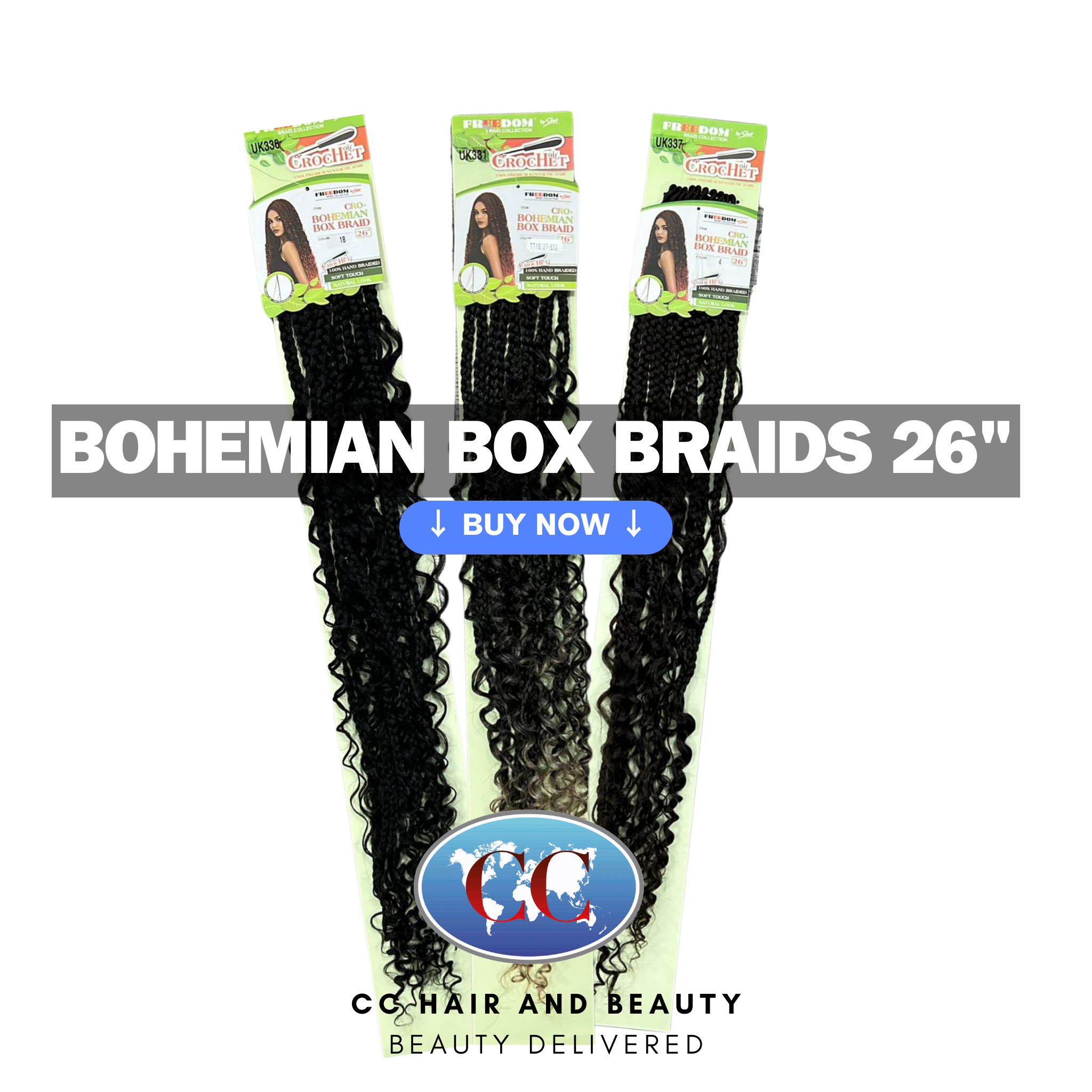 Sleek Freedom Collection Cro Bohemian Box Braids 26" – CC Hair & Beauty