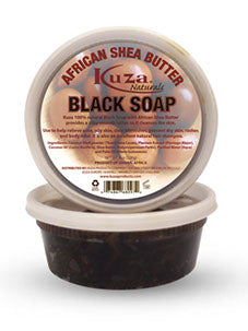 Kuza Black Soap with Shea Butter 8oz – CC Hair & Beauty