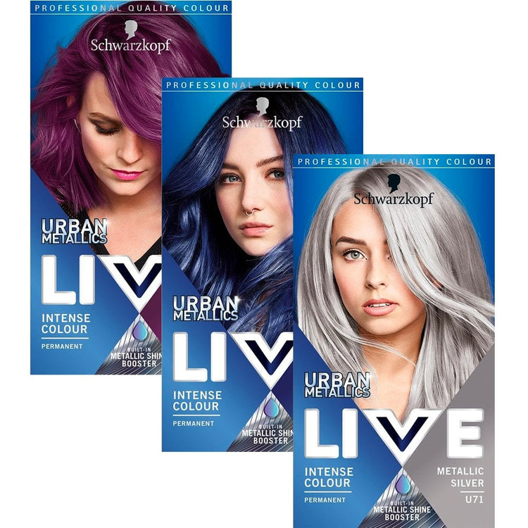 Schwarzkopf Live Permanent Urban Metallics Hair Dyes | CC Hair & Beauty ...